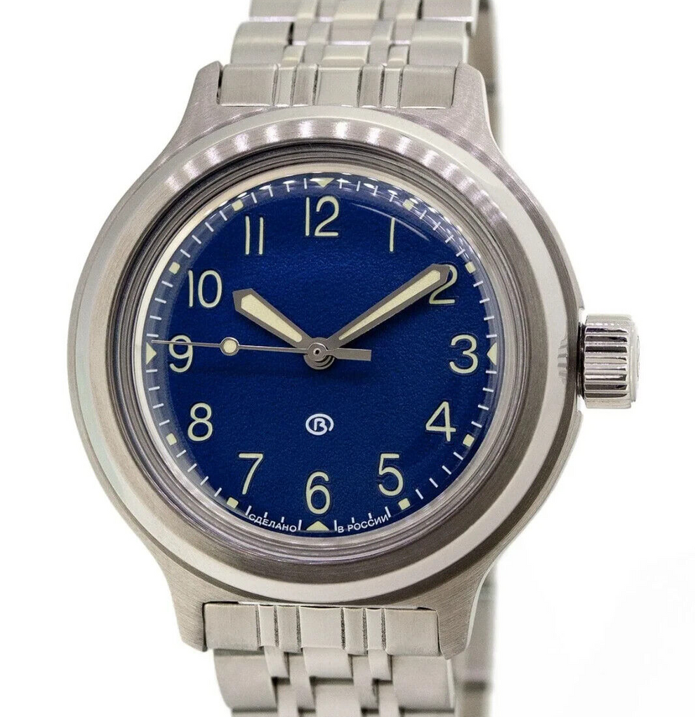 Vostok Amphibia 720888 Tank Watch | Scubadudestore – ScubaDudeStore